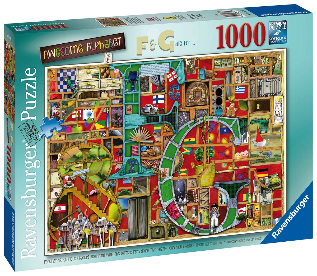 Ravensburger - Awesome Alphabet F & G Puzzle 1000 pieces