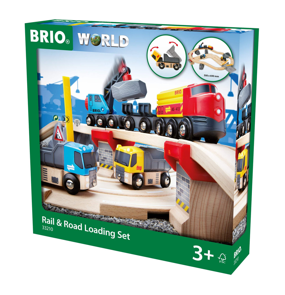 BRIO - Rail & Road Loading Set 32 pieces