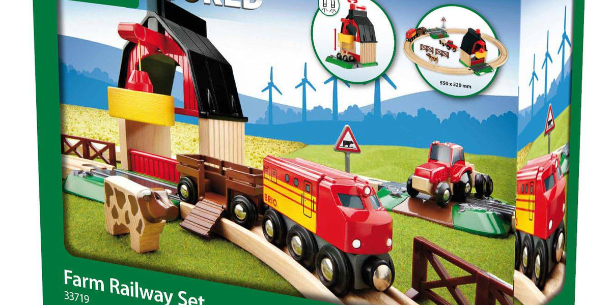 BRIO - Farm Railway Set 20 pieces