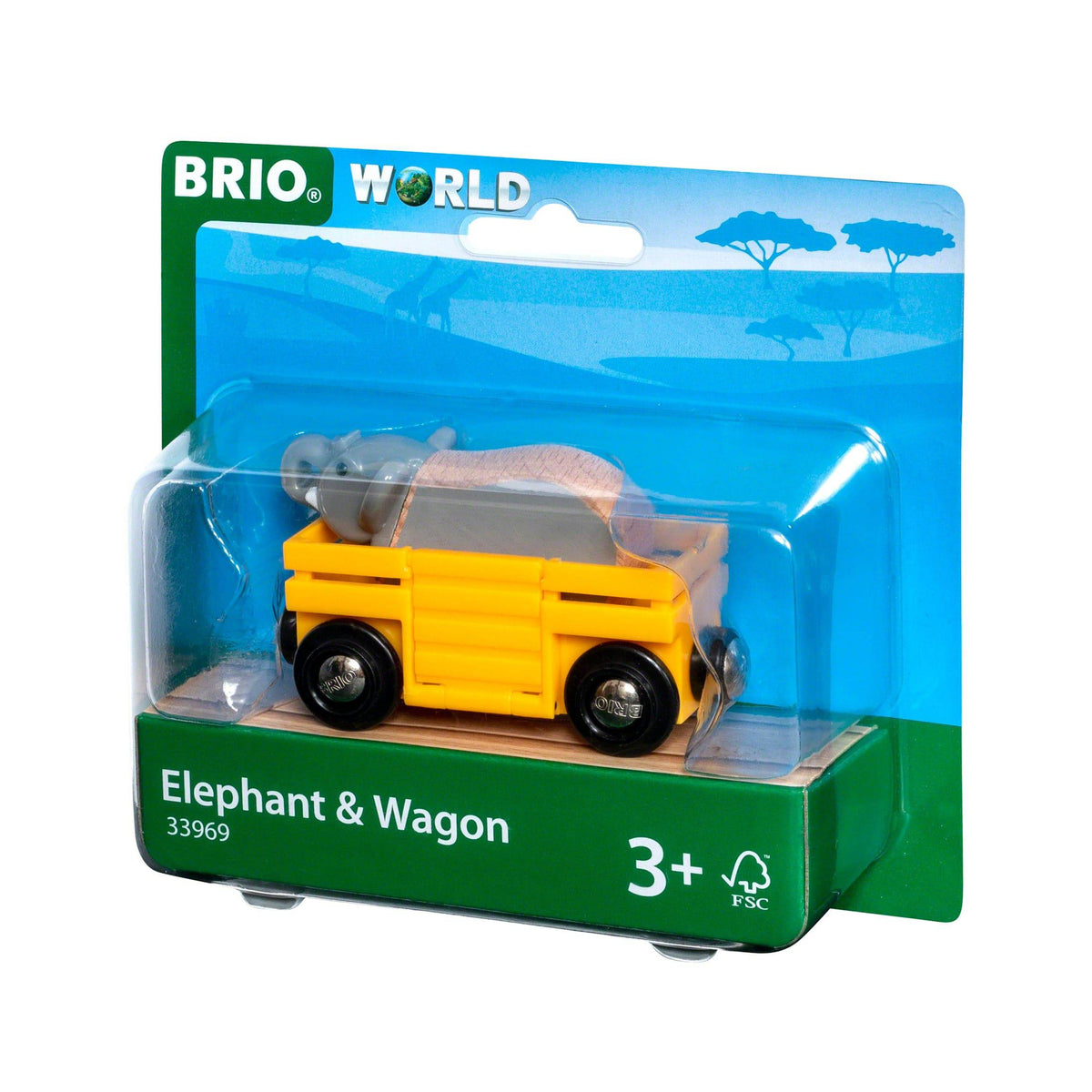 BRIO - Elephant and Wagon 2 pieces | Ravensburger Australia & New Zealand
