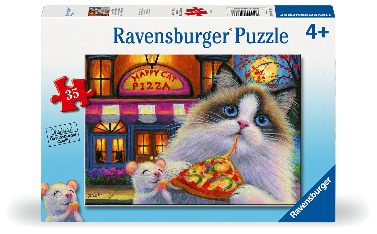 Ravensburger - Happy Cat Pizza 35p | Ravensburger Australia & New Zealand