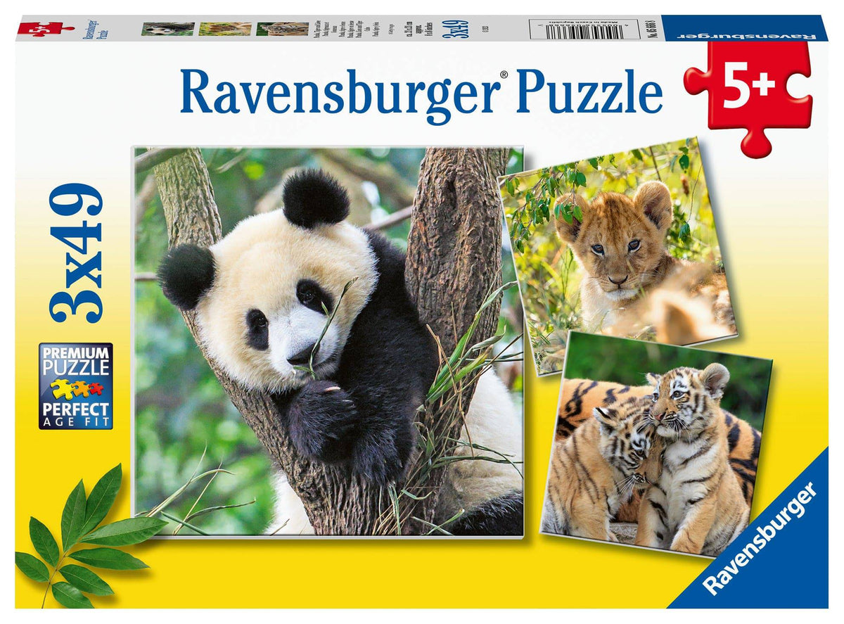 Ravensburger - Panda, Lion and Tiger 3x49 pieces | Ravensburger ...